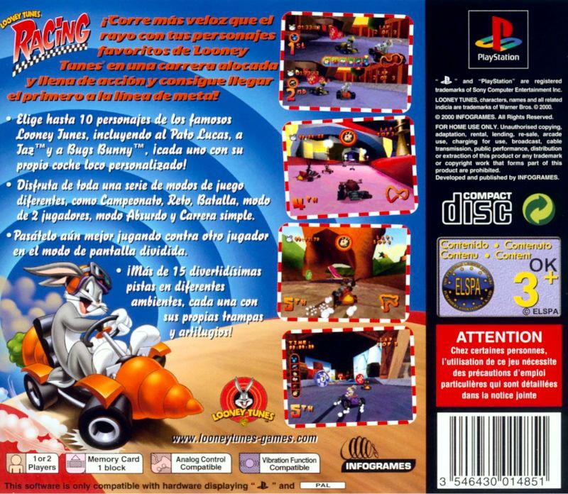 Looney Tunes Racing PS1 gamerip 2000 MP3 Download Looney Tunes Racing PS1 gamerip 2000 Soundtracks for FREE